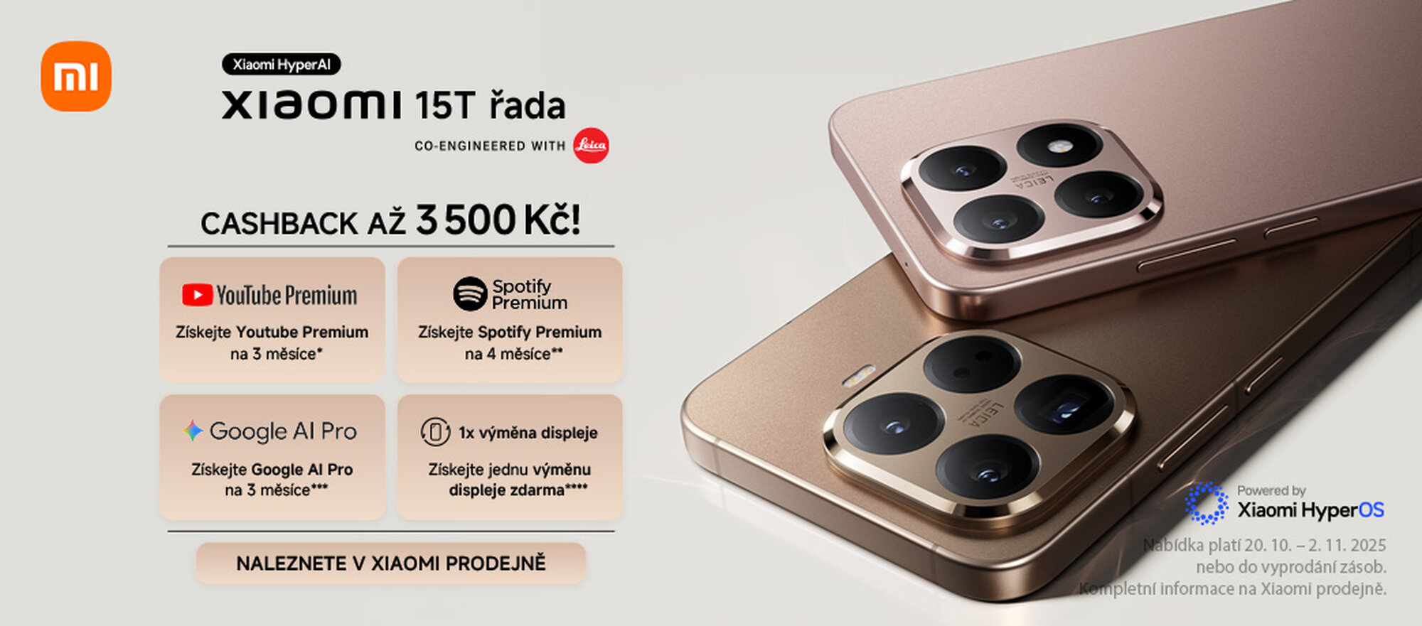 Xiaomi 15T cashback | OC Nisa Liberec